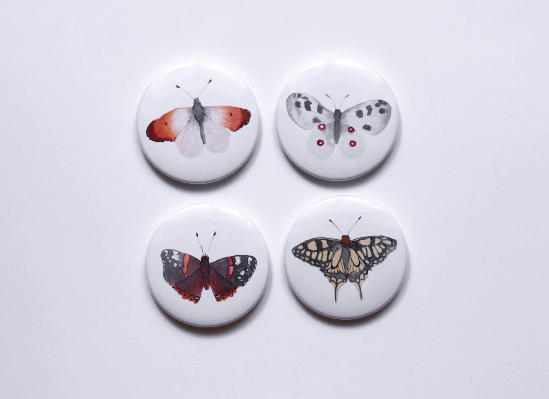 Set of Magnets With Butterflies Cute Fridge Magnets Set of 4 Magnets ...