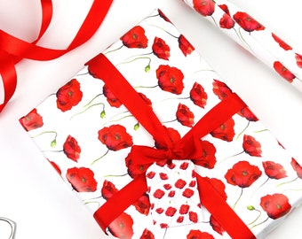 Meadow Themed Wrapping Papper. Gift Wrap With Herbs and | Etsy