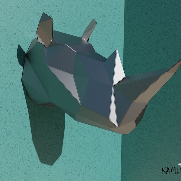 Rhino Wall Sculptures - Etsy