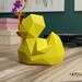 3d Paper DUCK - Pdf DIY, Papercraft Duck, 3d Paper Duck, Low Poly ...