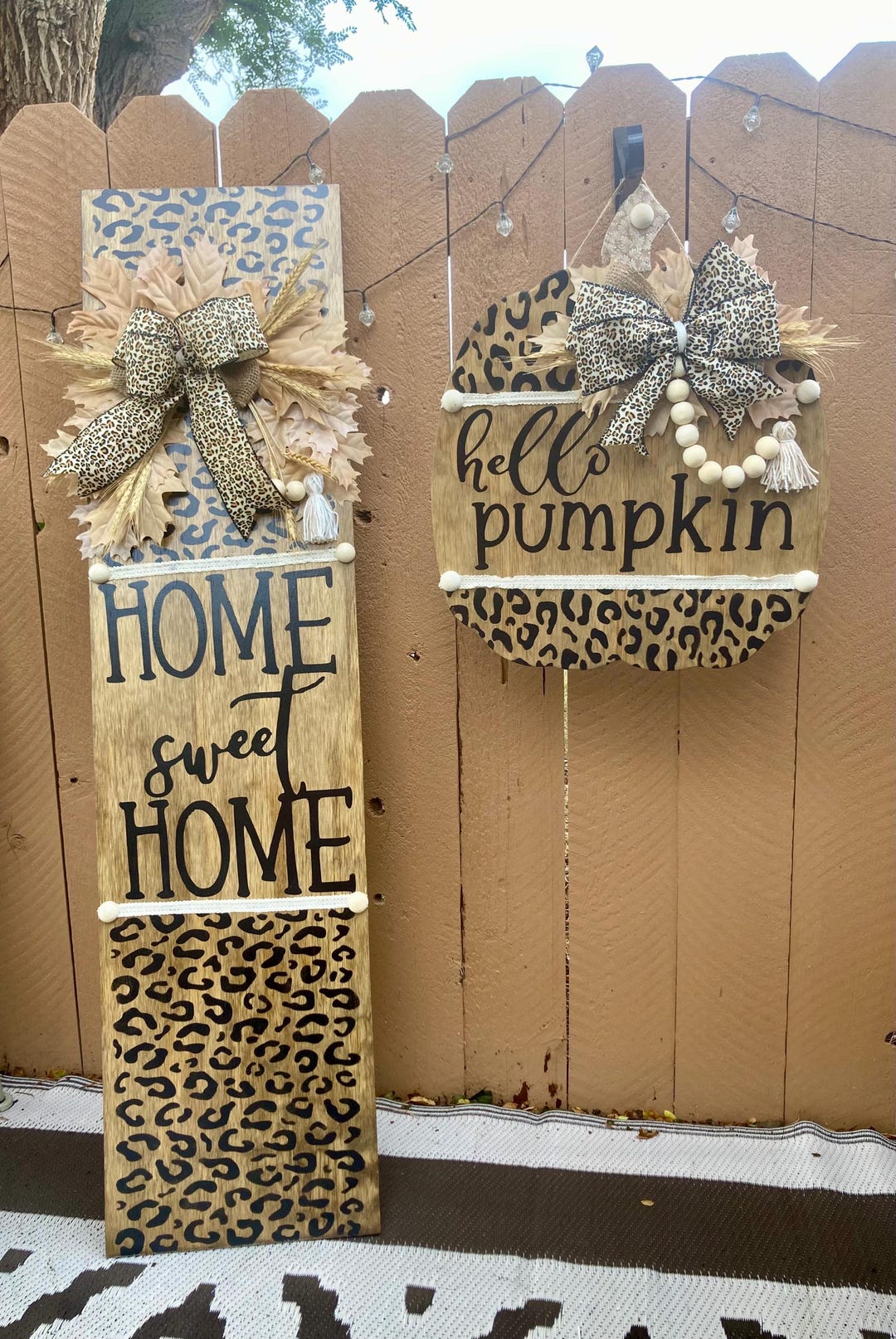 Porch Leaner Sign Set Porch Sign Porch Welcome Sign Home Sweet Home ...