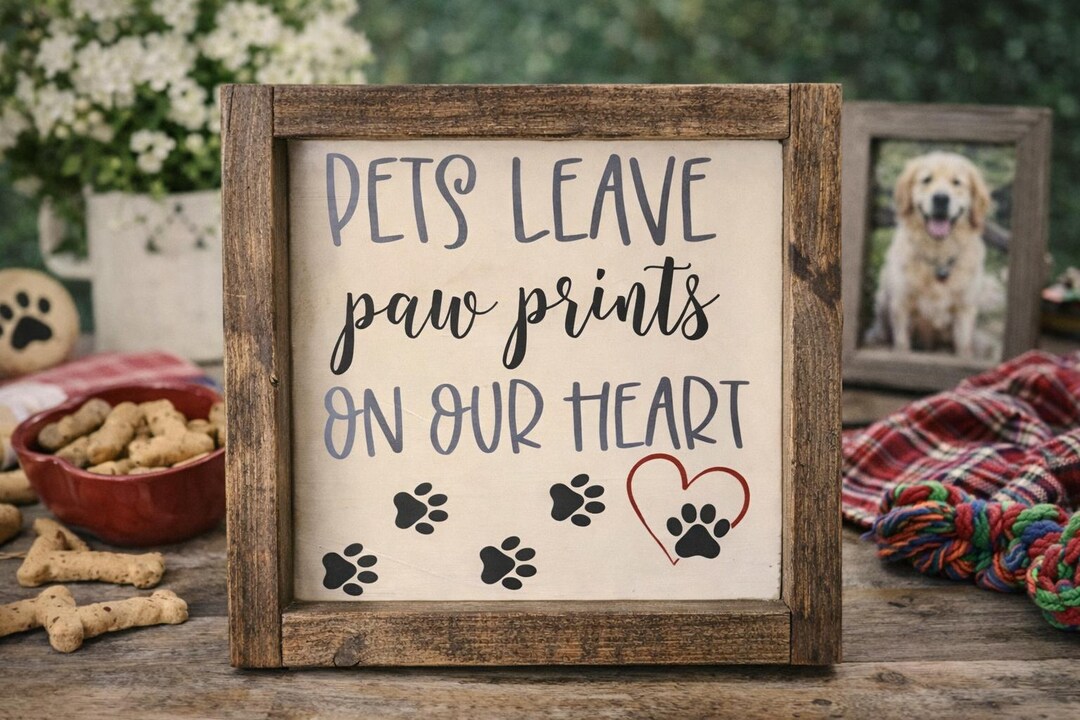 Pet Memorial Wood Sign | Dog Lover Gift | Pet Loss Sympathy Gift - Etsy