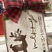 Handcrafted Rudolph Christmas Sign: Red Nosed Reindeer Decor - Etsy