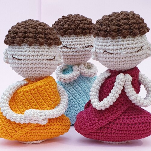 Amigurumi Laughing Buddha Happy Monk PDF CROCHET PATTERN Doll - Etsy