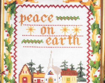 Peace on Earth Cross Stitch - Etsy