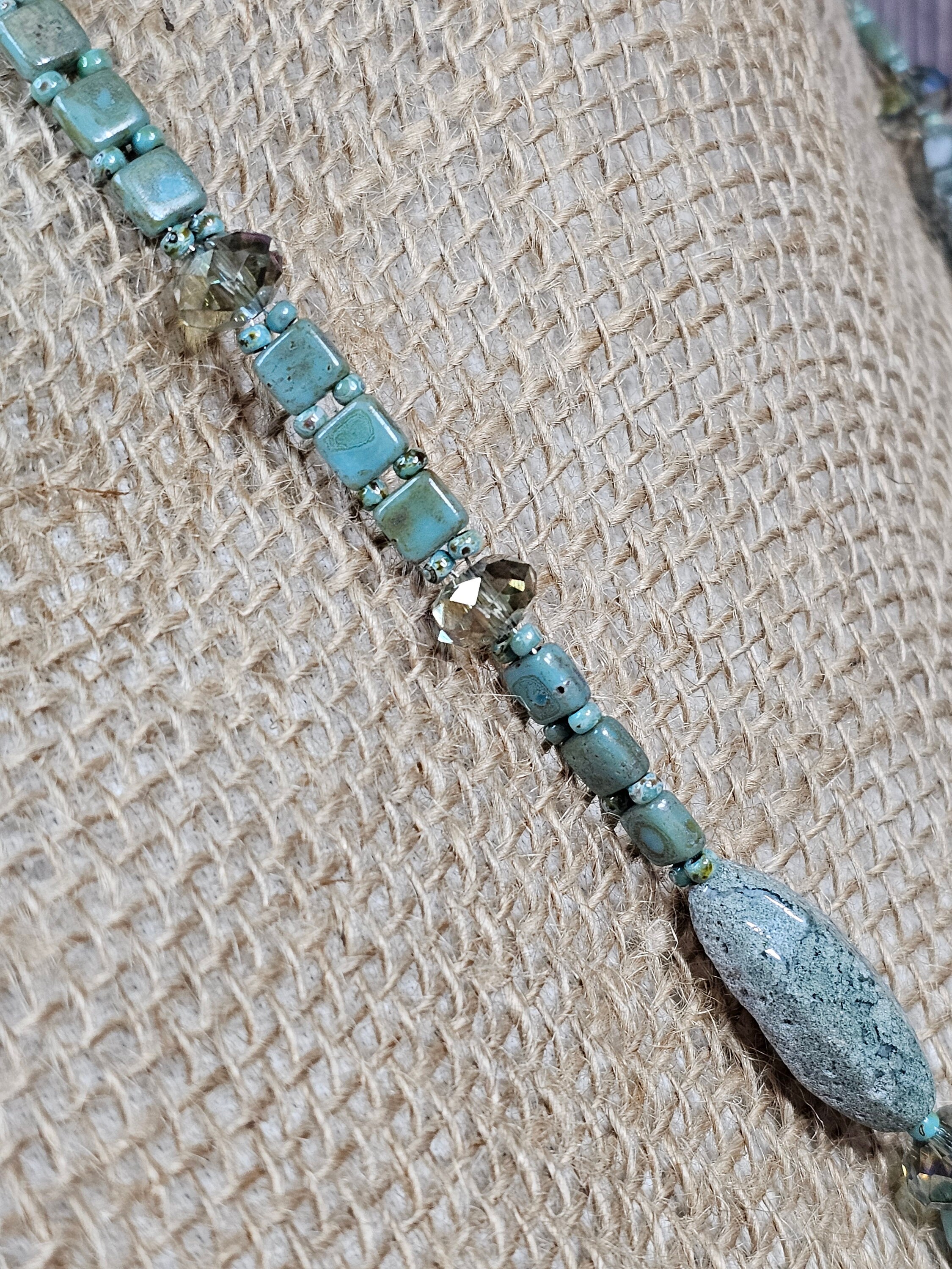 Ceramic Bird Pendant Necklace, Moss Agate, Aventurine, Hand Pinned - Etsy