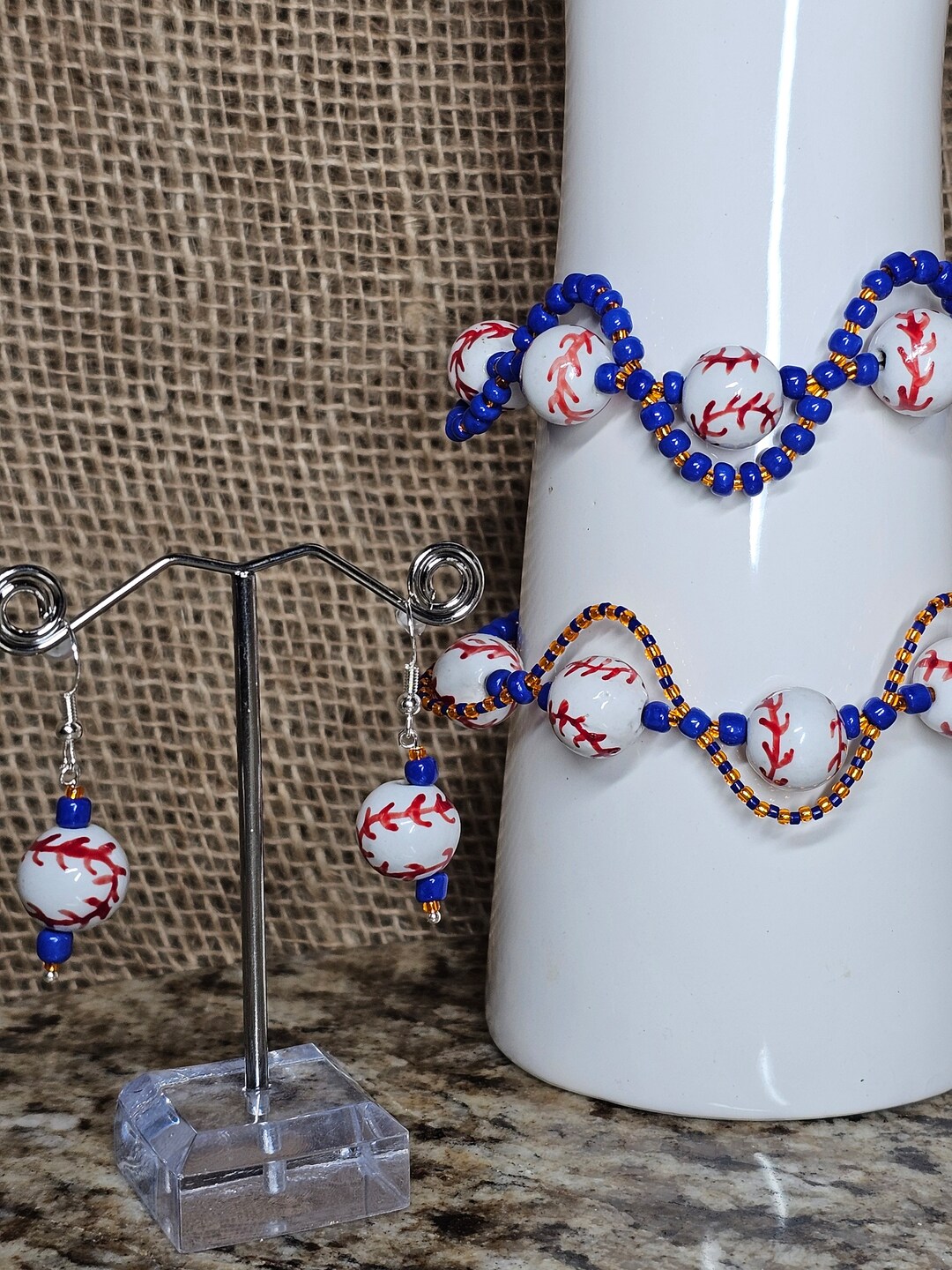 Baseball Bracelets, Ceramic Baseball Bracelets, Baseball Fan Jewelry ...