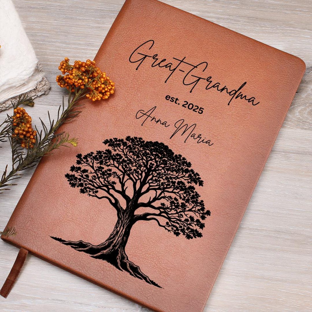 Custom Great Grandma Journal, Great Grandmother Gift, Baby Reveal ...