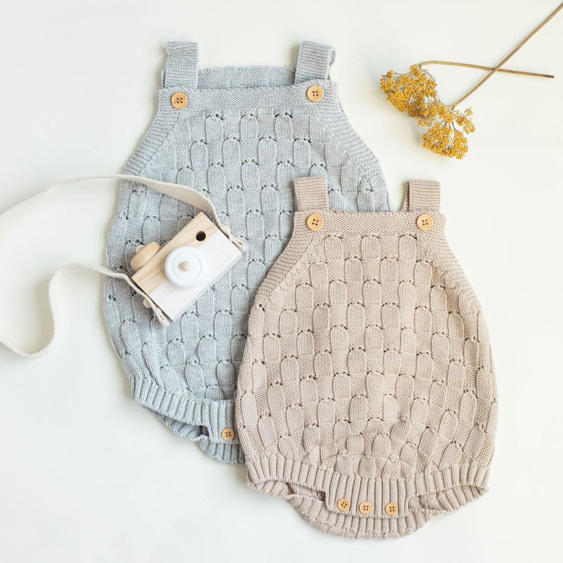 Baby Knit Romper - Etsy