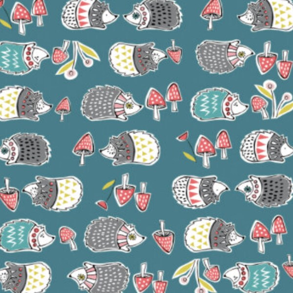 Hedgehog Fabric - Etsy