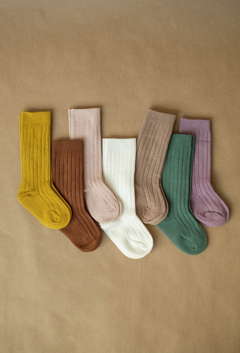 Kids Socks Earth Tones Stretch Boho Kids Socks uniform Romper - Etsy
