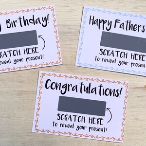 Personalised Birthday Card, Scratch off Reveal Card - Etsy UK