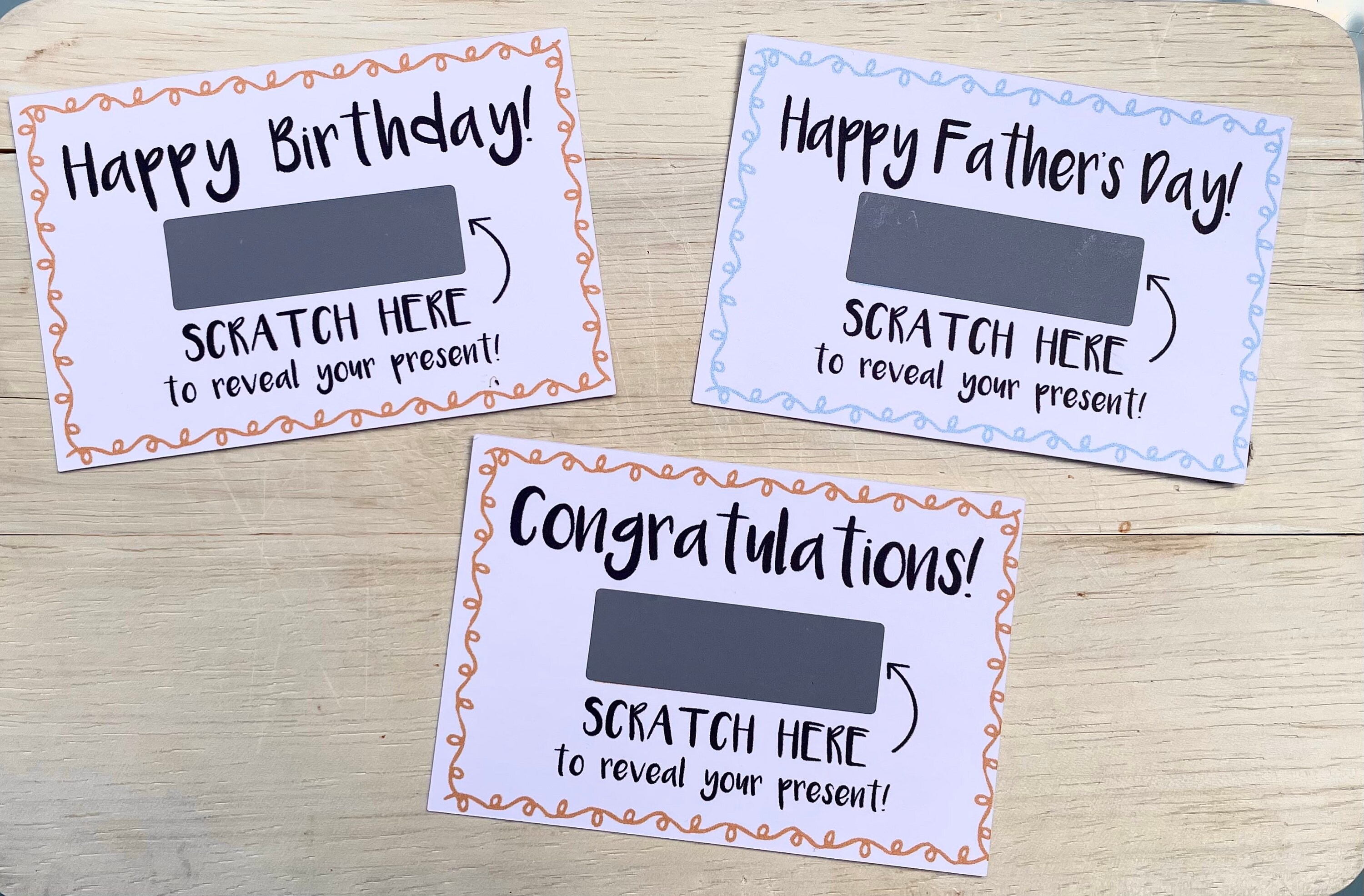 Personalised Birthday Card Scratch off Reveal Card - Etsy UK