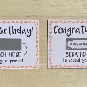Personalised Birthday Card Scratch off Reveal Card - Etsy UK