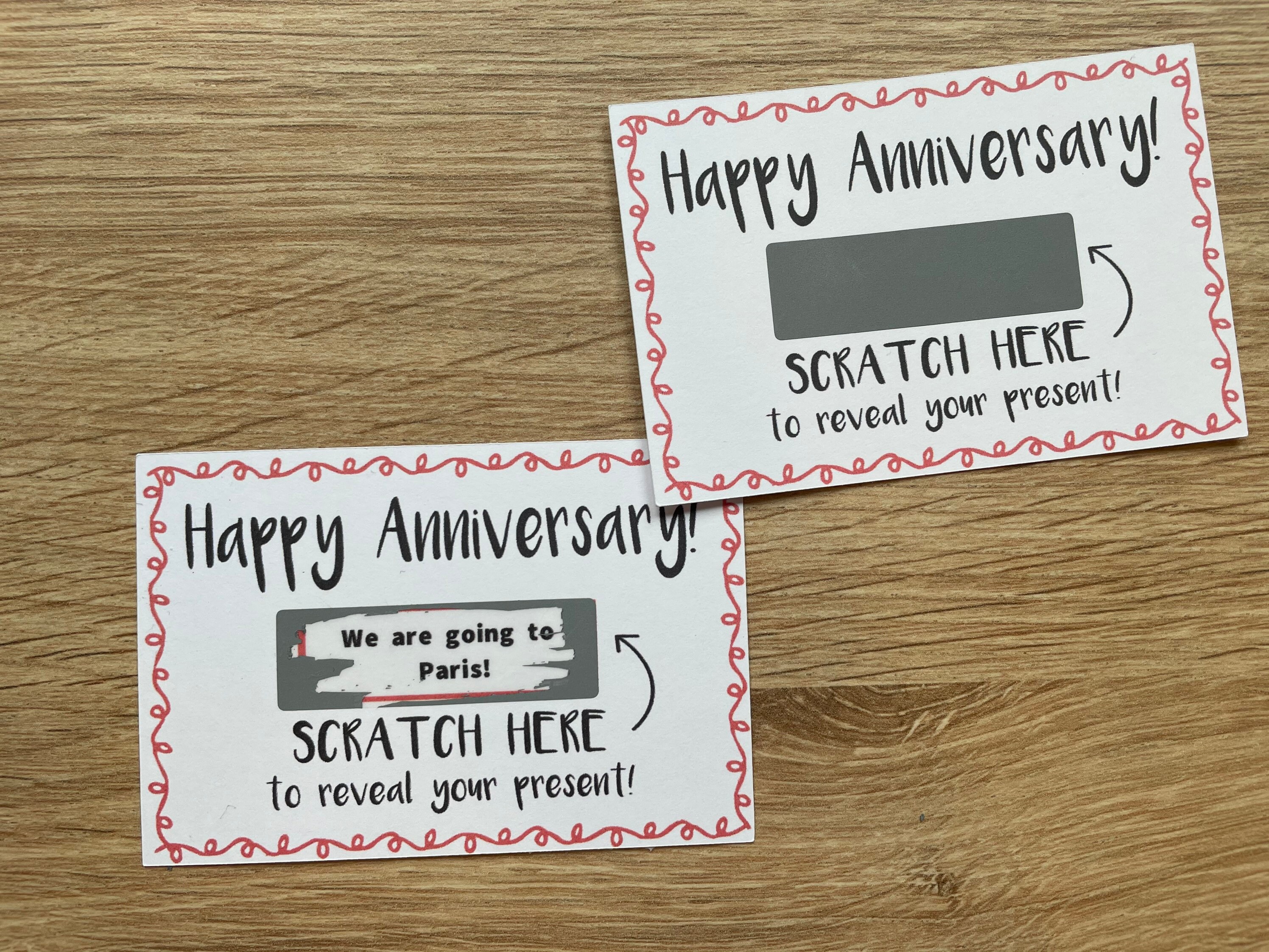 Personalised Birthday Card Scratch Off Reveal Card | Etsy