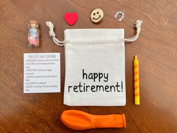 Retirement Gift Happy Retirement Keepsake Colleague Leaving - Etsy