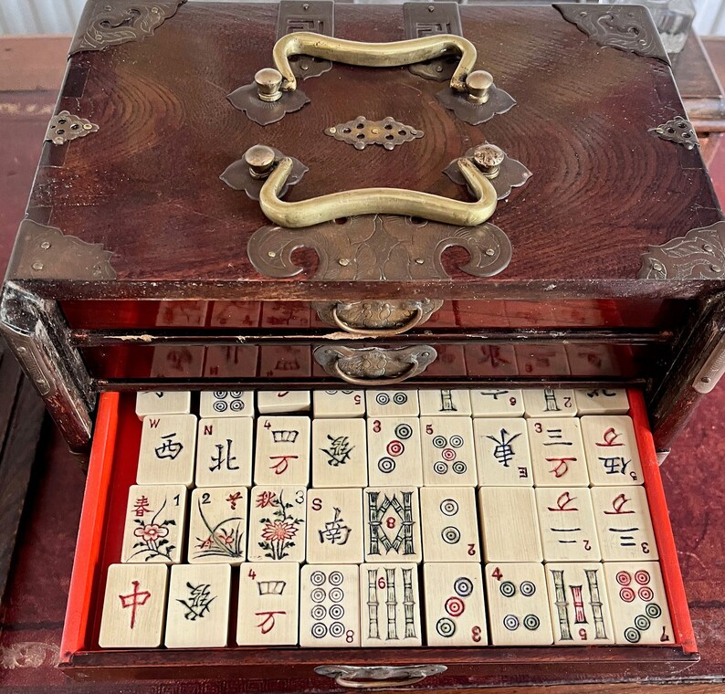 Antique Mahjong Set C1924 - Etsy