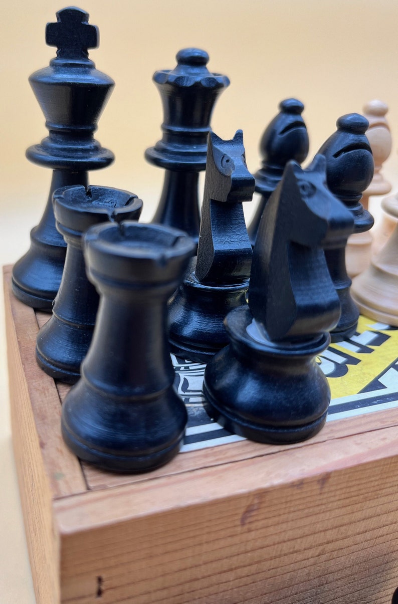 Chess Set by Jaques of London C1970 2 3/4 Inch King - Etsy