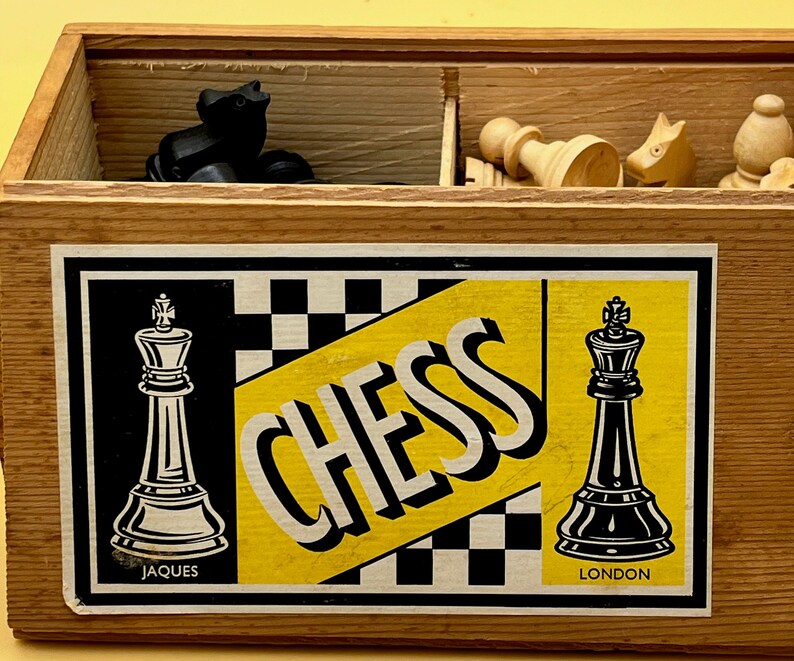 Chess Set by Jaques of London C1970 2 3/4 Inch King - Etsy