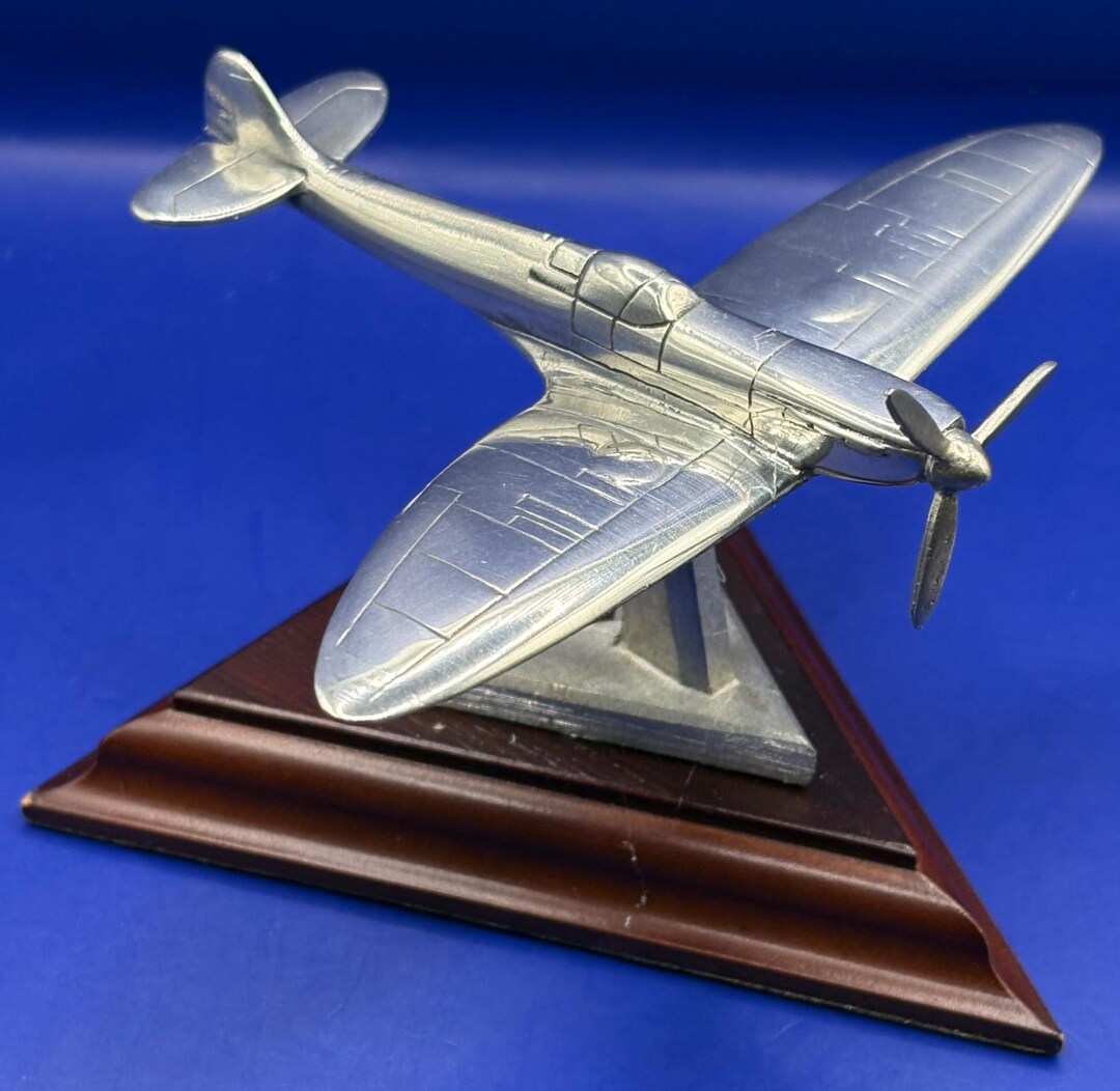 Modelo de escritorio Super Marine Spitfire en peltre - Etsy México