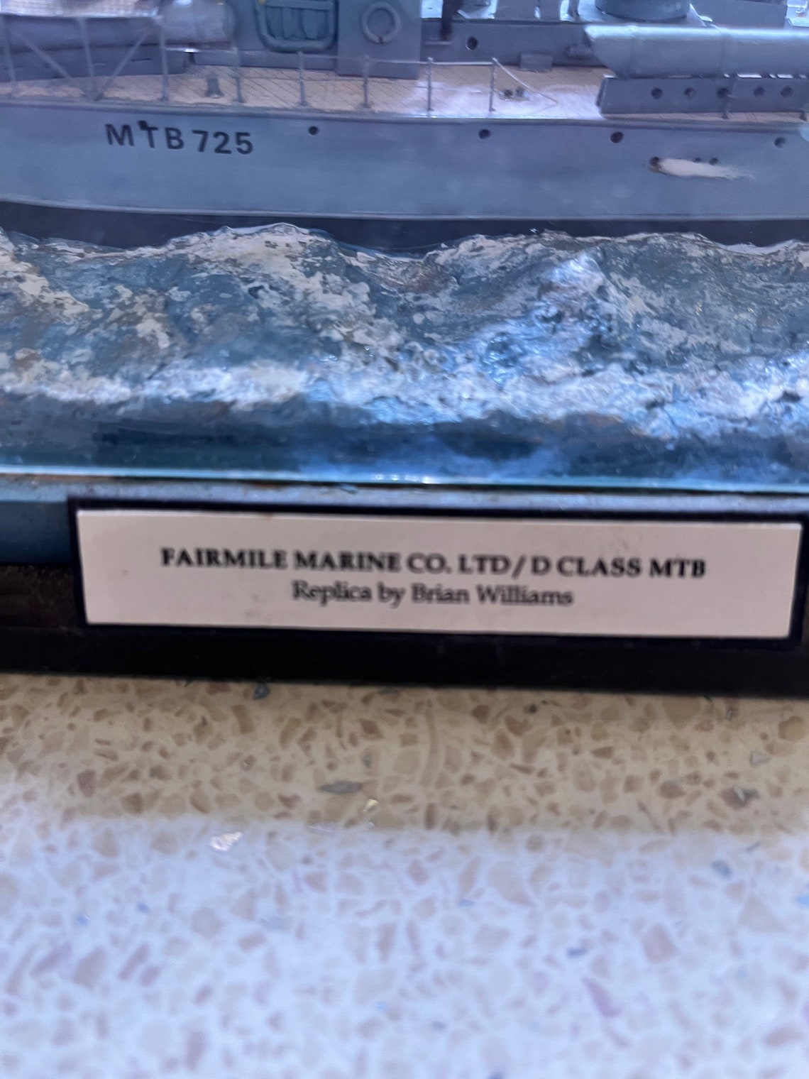 Bespoke Model in a Presentation Case of Fairmile Marine D Class MTB 725 ...