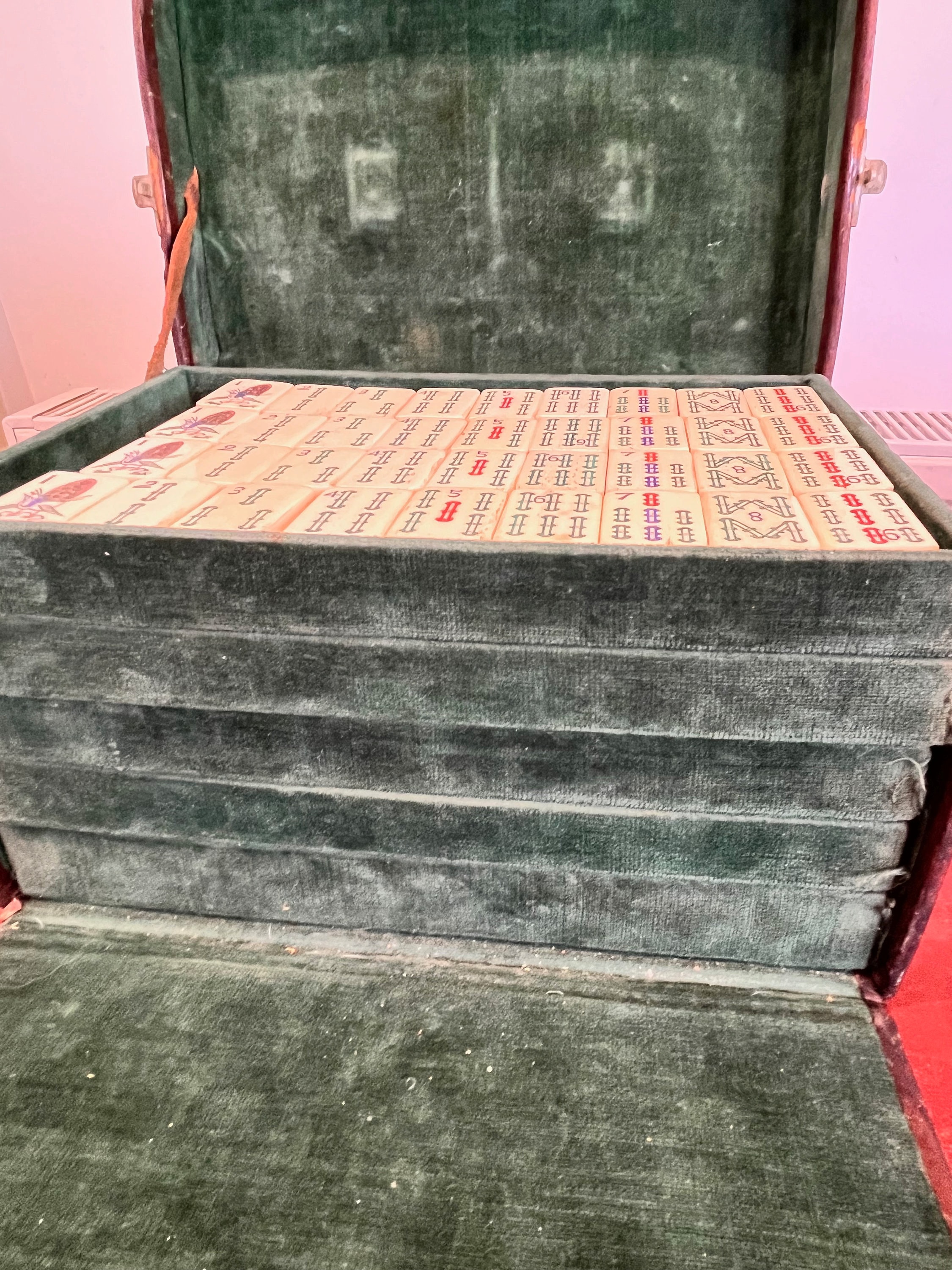 Vintage Mah-jong Set, Bone and Bamboo C1920, Leather Case - Etsy