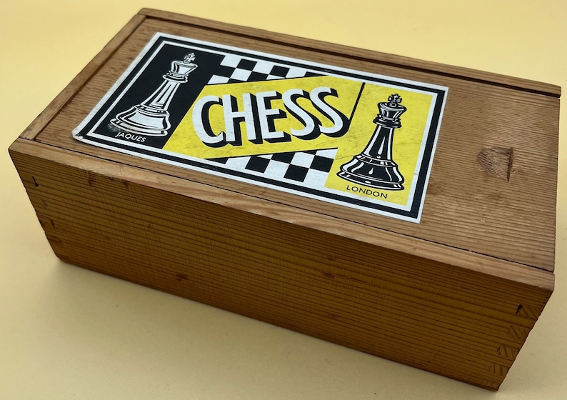 Chess Set by Jaques of London C1970 2 3/4 Inch King - Etsy