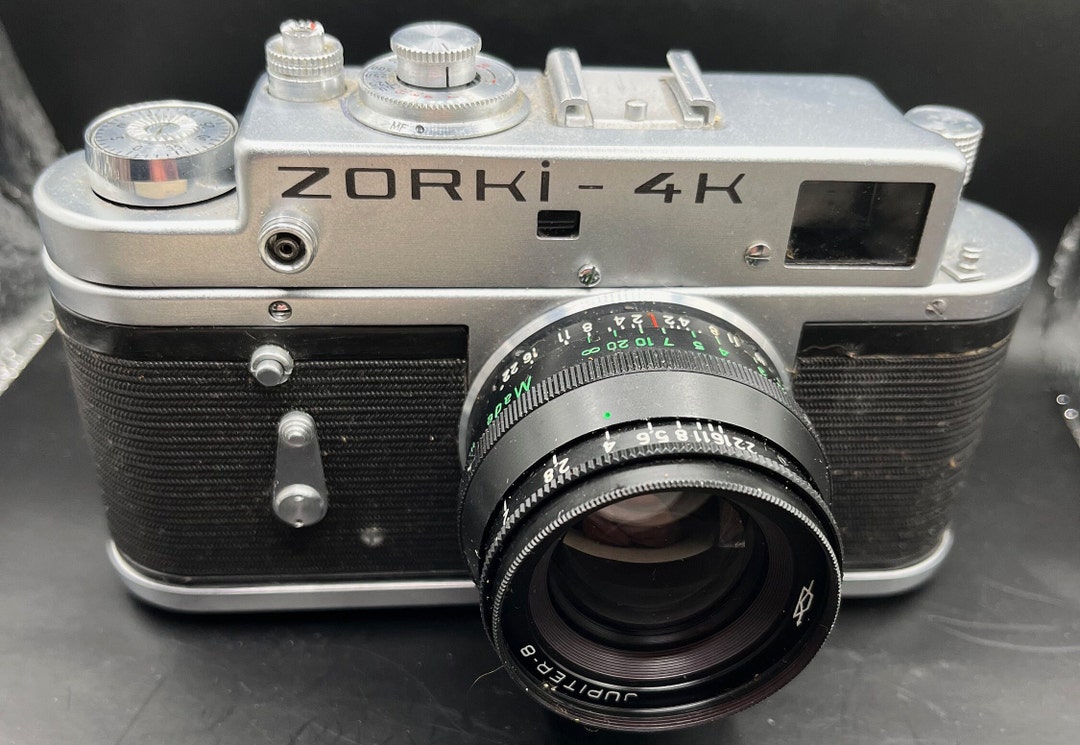 A Cased 1970s KMZ Zorki 4K 35mm Rangefinder Camera Fitted With Jupiter-8 2/50 Lens - Etsy