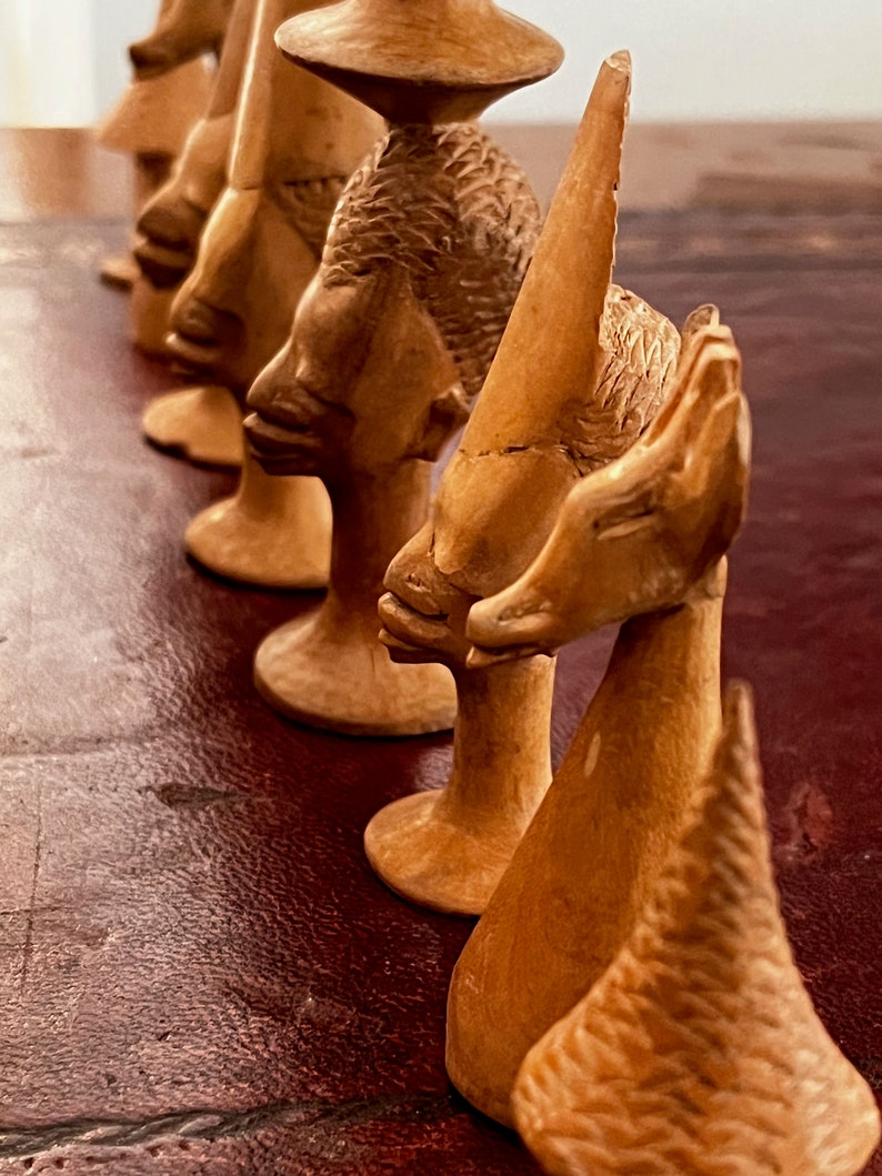 African Art-makonde Chess Set-handmade C1930 - Etsy