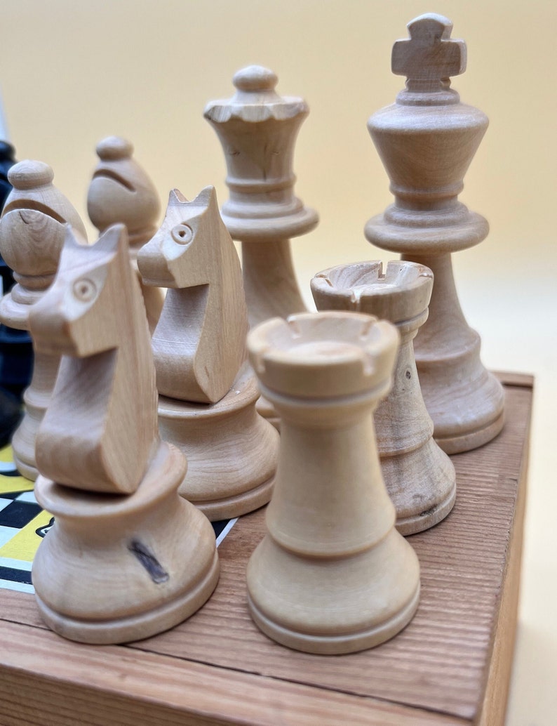 Chess Set by Jaques of London C1970 2 3/4 Inch King - Etsy