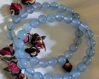 Blue Chalcedony Bracelet - Etsy