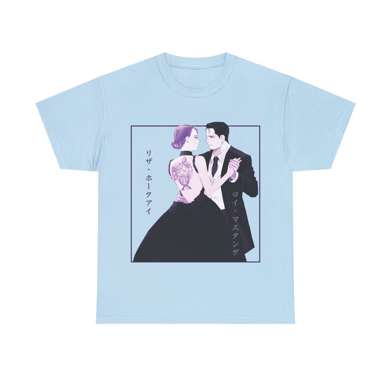Riza Hawkeye Roy Mustang Tee: Fullmetal Alchemist Anime Vaporwave Shirt ...