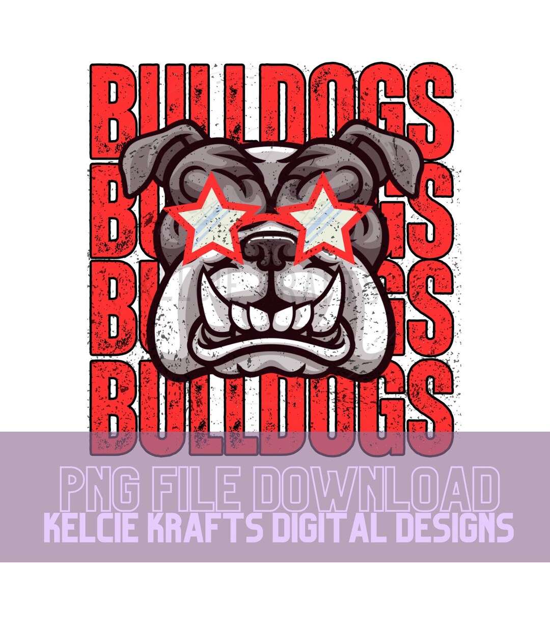 Preppy Bulldogs Digital File PNG File Sublimation Png Sublimation ...