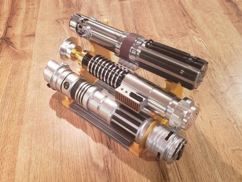 3D Print File - Modular Lightsaber Stand - Triple Saber Arm - Kyber ...