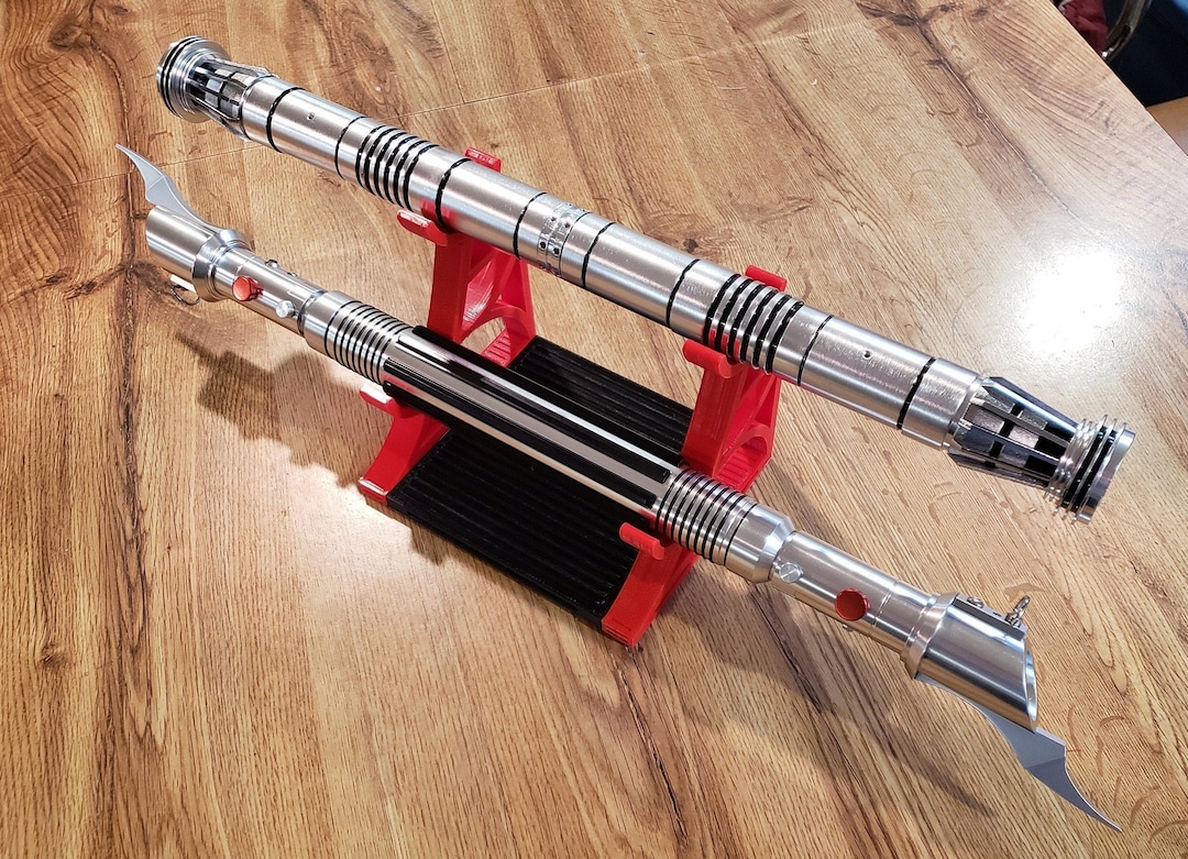 3D Print File - Modular Lightsaber Stand - Double Saber Arm - Kyber ...