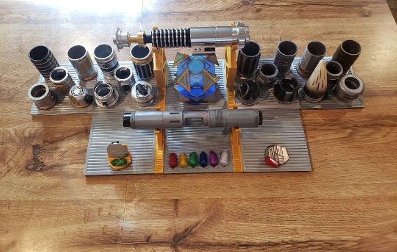 3D Print File Modular Lightsaber Stand Double Saber Arm - Etsy