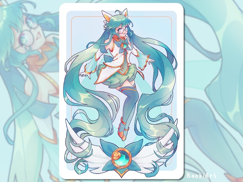 League of Legends | Star Guardian Sona | Art Poster Print A5 A4 - Etsy ...