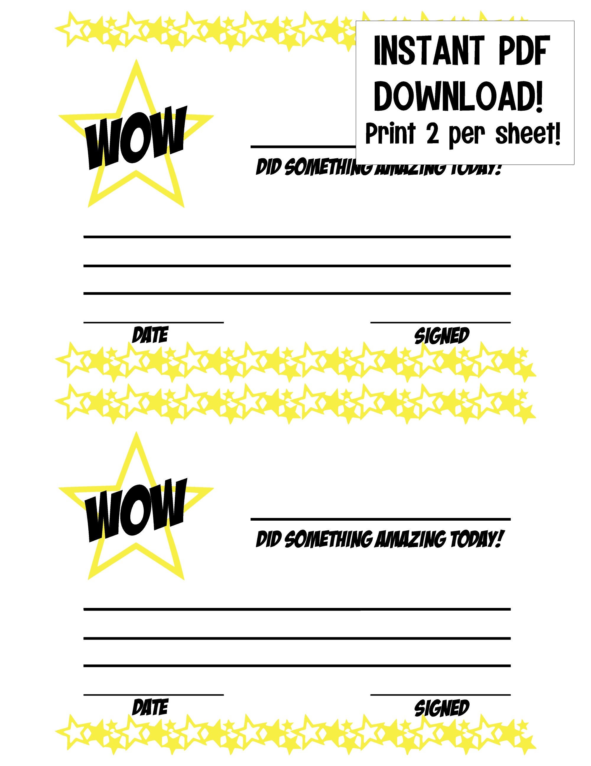 Shining Star Printable - Etsy