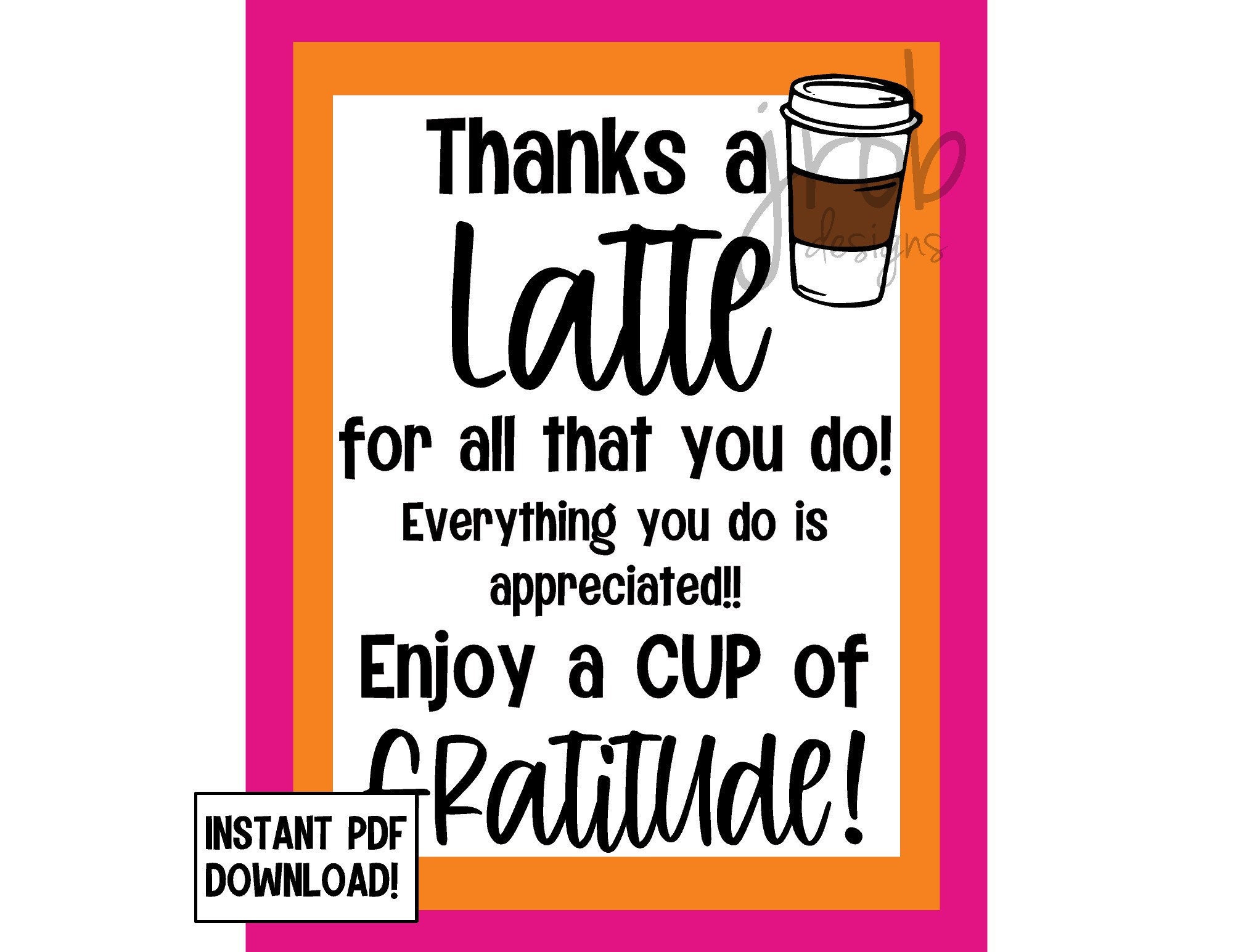 Coffee Appreciation Printable - Etsy