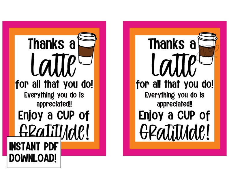 Coffee Appreciation Printable - Etsy