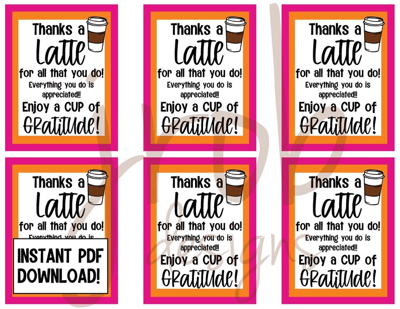 Coffee Appreciation Printable - Etsy