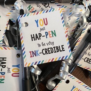 Pen Appreciation Printable - Etsy