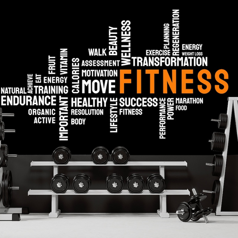 Fitness Wall Decals - Etsy