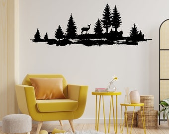 Deer Vinyl Wall Art - Etsy