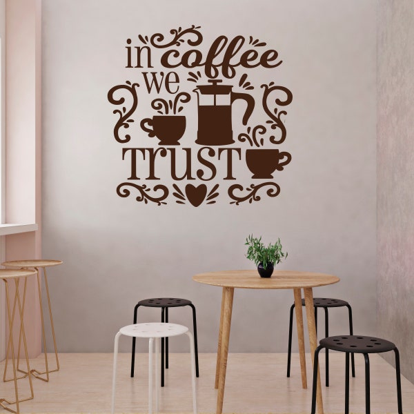 Coffee Wall Decal - Etsy