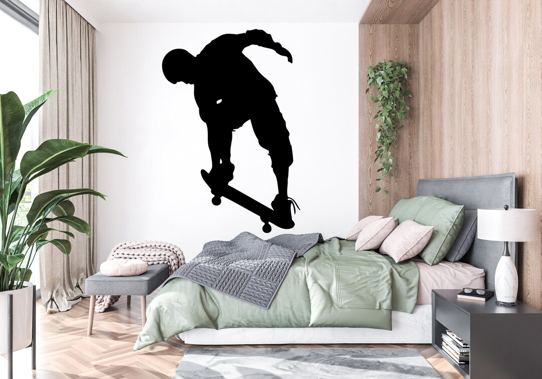 Skateboard Wall Decals Skateboard Wall Art Skateboard Wall Stickers ...