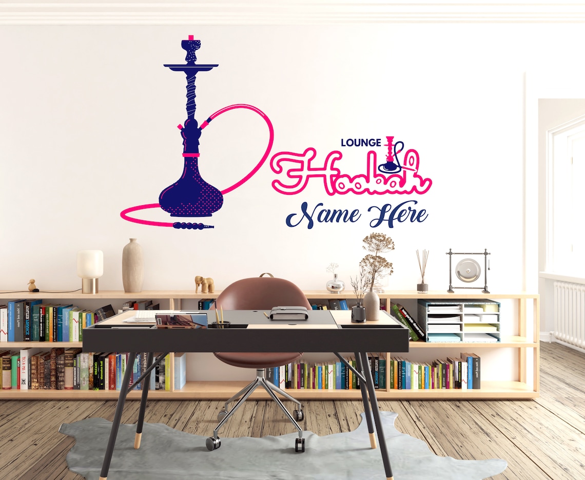 Hookah Lounge Wall Decor Hookah Lounge Bar Hookah Decals - Etsy