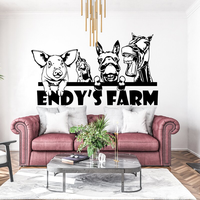 Farm Wall Decal - Etsy