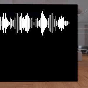 Audio Wave Wall Decal Sound Wave Wall Sticker Music Wall Decor Vinyl ...