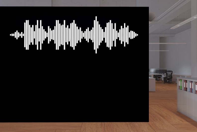 Audio Wave Wall Decal Sound Wave Wall Sticker Music Wall Decor - Etsy